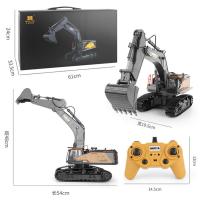 China 2.4ghz Radio Controlled Excavator Electric Remote Control Toy Car 22CH for sale