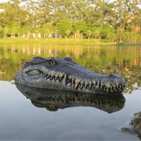 China 2.4ghz Remote Control RC Boat Simulation RC Crocodile Head Army Color for sale