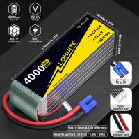 China Powerful 4000mAh 6S Battery Dean 60C 6S LIPO BATTERY 22.2V 590g Discharge Rate 30C-60c for sale