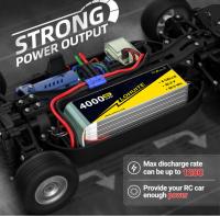 China Powerful 4000mAh 6S Battery Dean 60C 6S LIPO BATTERY 22.2V 590g Discharge Rate 30C-60c for sale