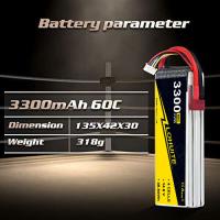 China 3300mAh 14.8V 60C RC Lipo Battery The Charging Ratio 14.8v With Deans T Plug Soft Case for sale