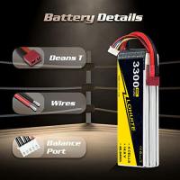 China 3300mAh 14.8V 60C RC Lipo Battery The Charging Ratio 14.8v With Deans T Plug Soft Case for sale