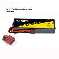 China 7000mAh 7.4V 60C Hard Case RC Lipo Battery Pack Suggest Balance Charger for RC Cars for sale