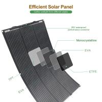 China Ultra Thin 100W Flexible Solar Panel High Efficiency Lightweight Solar Panel for sale