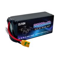 China 22.2V 22000mAh 25C Battery OEM / ODM Drone Lithium Polymer Battery for sale