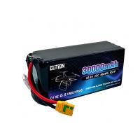 China 22.8V 30000mAh 15C LiPo Drone Batteries 6S High Capacity UAV Battery Pack for sale