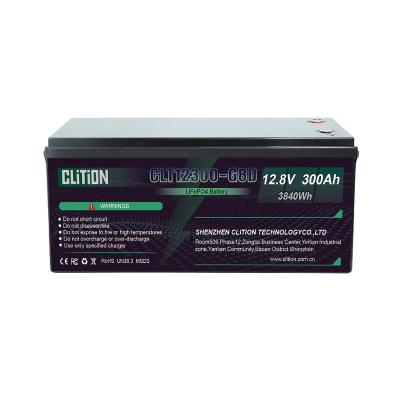 China Customized Lithium Iron Phosphate Battery Packs 12V 300Ah 4000 Cycles Battery For Backup Power System for sale