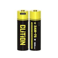 China Lightweight USB Rechargeable AA Battery 1.5V 1850mAh Micro Rechargeable Battery For Keyboard for sale