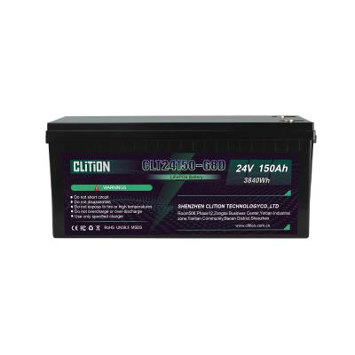 China 4000 Times Deep Cycle RV Battery 24V 150Ah LiFePo4 Battery Pack Optional Bluetooth for sale