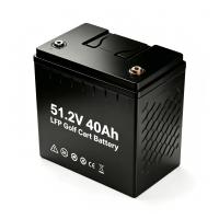 China Lightweight Golf Cart Lithium Battery Customized Deep Cycle LiFePo4 Battery 51.2V 40Ah for sale