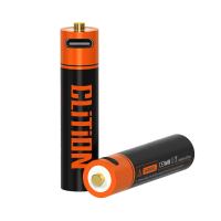 China 1.5V 670mAh Rechargeable Li Ion Battery OEM Micro USB AAA Battery for sale