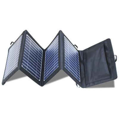 China 14W Foldable Solar Panel 2USB Folding Solar Panels High Efficiency For Outdoor Activities for sale