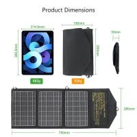 China 21W Flexible Solar Panel Folding Mono Solar Panel Portable Fast Charge For Traveling for sale