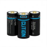 China USB RCR123A 3.6V 700mAh Li-ion Battery Micro interface for Camera for sale