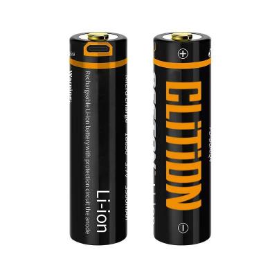 China USB 18650 Li-ion Battery Cell 3.6V 3500mAh Micro Charge Port For Microphone for sale
