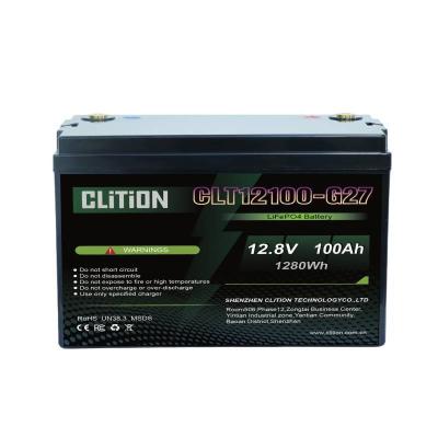 China 12.8V 100Ah LiFePo4 Battery With100A BMS IP67 Protection For Fishing Boat for sale