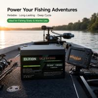China 12.8V 100Ah LiFePo4 Battery With100A BMS IP67 Protection For Fishing Boat for sale