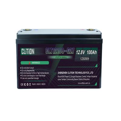 China LFP 12V 100Ah Deep Cycle G27 Lithium Battery Pack For Home Energy Battery for sale