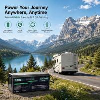 China 12V 200Ah LiFePO4 RV Battery With 200A Smart BMS Overcharge Protection for sale