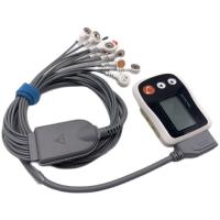 China 12 Lead Holter ECG Patient Cable With Gushan Fengbo ITengo+ And BS6930 Holter ECG Recorders for sale