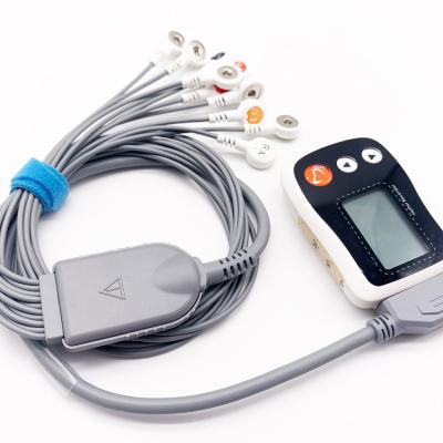 China 12 Lead Holter ECG Patient Cable With Gushan Fengbo ITengo+ And BS6930 Holter ECG Recorders for sale