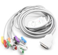 China GE MAC 500 MAC 1100 Compatible ECG Cable 10 Lead AHA Standard for sale