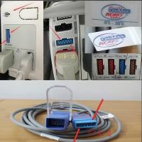 China DASH2500 1800 Connectors For Monitors One Side Each With Tyco Encrypted Pulse Oximeter Extension for sale