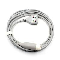 China Compatible With Mindray MEC Series 3-5 Lead Needle Type ECG Monitor Main Line ECG Lead Cable for sale