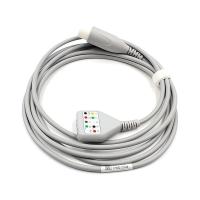 China Compatible With Mindray MEC Series 3-5 Lead Needle Type ECG Monitor Main Line ECG Lead Cable for sale