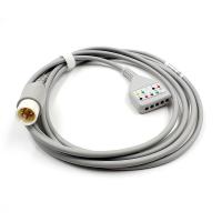 China Compatible With Mindray MEC Series 3-5 Lead Needle Type ECG Monitor Main Line ECG Lead Cable for sale