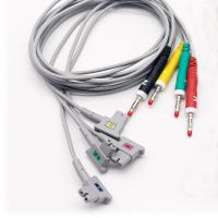 China Compatible With PH-ILIPS ECG Cable TC30 TC50 TC70 4 Limb Leads 6 Chest Leads ECG Cable for sale