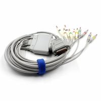 China Compatible ECG Cable 12 Lead With Banana Plug For Edan SE1200/601A/301 Electrocardiograph for sale