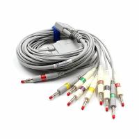 China Compatible ECG Cable 12 Lead With Banana Plug For Edan SE1200/601A/301 Electrocardiograph for sale