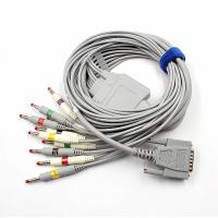 China Compatible ECG Cable 12 Lead With Banana Plug For Edan SE1200/601A/301 Electrocardiograph for sale