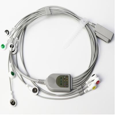 China Medex MAECG-200 Electrocardiograph Compatible 26 Pin 10 Lead Holter ECG Lead Wire for sale