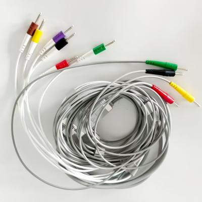 China 15 Pin 10 Wire 12 Lead Wire ECG CP-204JC For FUKUDA Electrocardiograph for sale