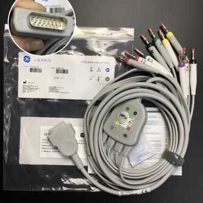 China ECG 12 Lead Cables For GE MAC1200 800 400 600 1600 2000 Electrocardiograph for sale