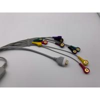 China Nalong RAGE-12 Holter Electrocardiograph Compatible 10 Lead Snap Type ECG Cables for sale