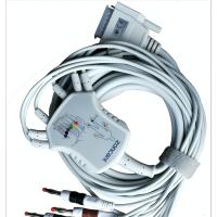 China Original 12 Lead ECG Cable With Banana Plug For Zhongqi IMAC12_12B Digital Multi Channel Electrocardiograph for sale