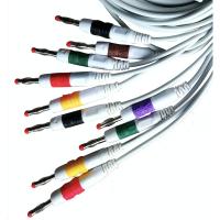 China Original 12 Lead ECG Cable With Banana Plug For Zhongqi IMAC12_12B Digital Multi Channel Electrocardiograph for sale