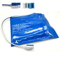 China Compatible Disposable Adult Square Defibrillator Electrode Pads Neutral 2P With Blue White Connector for sale
