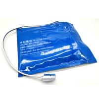 China Compatible Disposable Adult Square Defibrillator Electrode Pads Neutral 2P With Blue White Connector for sale