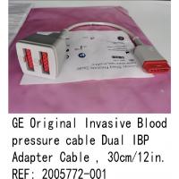 China 1 To 2 IBP Invasive Blood Pressure Adapter Main Cable 30cm For GE DASH3000 Patient Monitor for sale