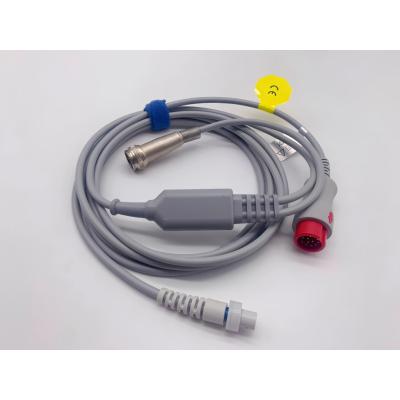 China Mindray T5 T8 Patient Monitors Compatible IBP Invasive Blood Pressure Cable for sale