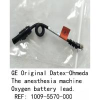 China Original Datex-Ohmeda Anesthesia Machine O2 Cell Cable 109-5570-000, 4-Pin Black with Modular Plug for GE for sale