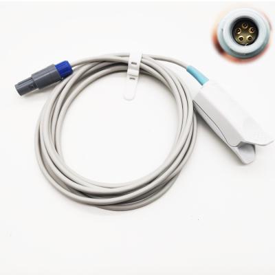 China 5 Pin BaoZhong HongRunDa EM-6 BIOCARE BM9000 SpO2 Blood oxygen Finger Sensor Reusable for sale
