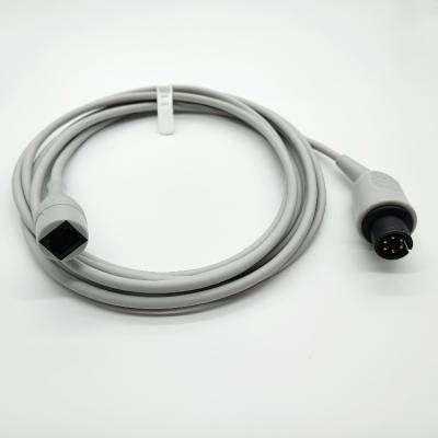China Compatible with Mindray Invasive Pressure IBP Cable, SpaceGoldWay PM9000 Pressure Sensor 6-pin to Abbott for sale