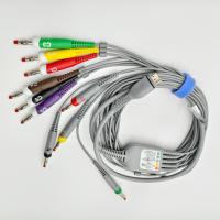 China Edan 10-Lead ECG Cable EC10DIBHD1 Defib-Proof IEC 4.0mm Banana Reusable 12-Lead ECG Whole Cable for SE-1200 SE-12 SE-601 Cardiograph for sale
