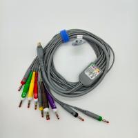 China Edan 10-Lead ECG Cable EC10DIBHD1 Defib-Proof IEC 4.0mm Banana Reusable 12-Lead ECG Whole Cable for SE-1200 SE-12 SE-601 Cardiograph for sale