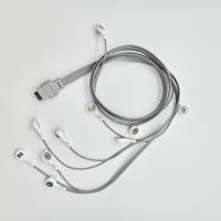 China Compatible with NIHON KOHDEN 16P ten conductor American standard buckle dynamic lead wire for sale